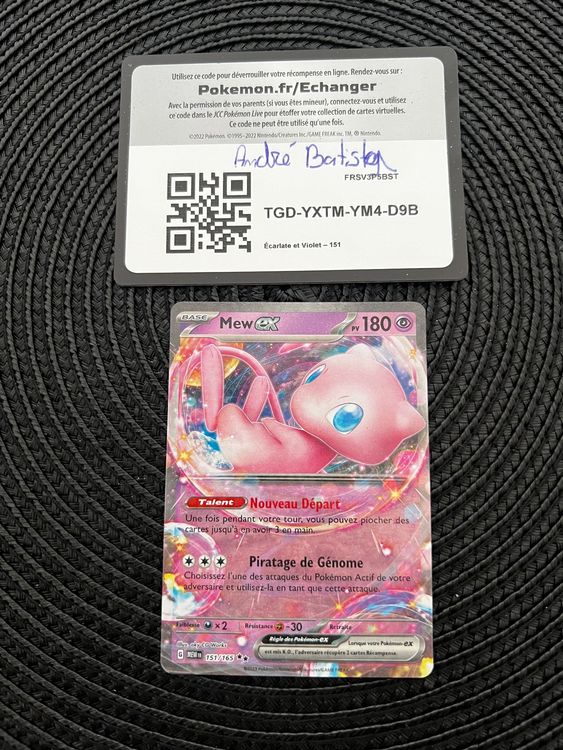 Mew ex 151/165 Pokémon 151 français | Kaufen auf Ricardo