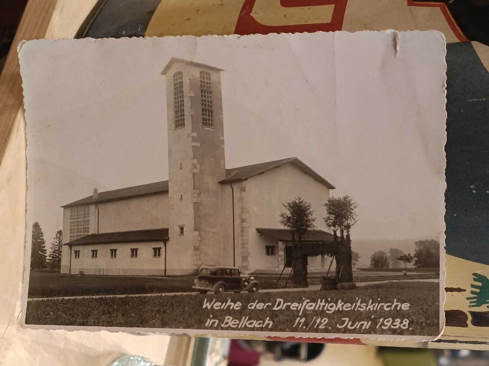 Echt Photo Karte Weihe der Dreifaltigkeitskirche in Bellach (Gebraucht ...