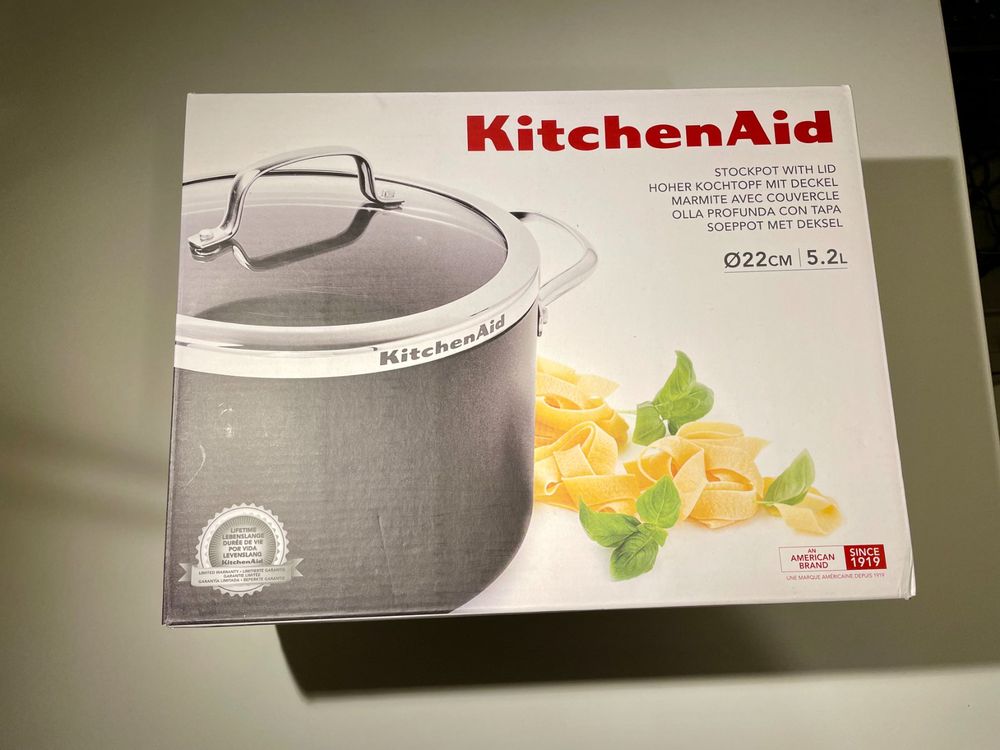 KitchenAid Kochtopf mit Deckel 22cm 5.2L (Neu und originalverpackt) in ...