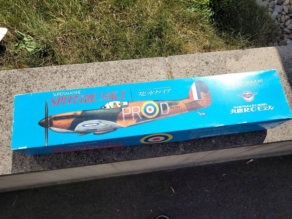 Marutaka Spitfire MK.1, Holzbausatz, Neu+OVP: (Neu und originalverpackt ...