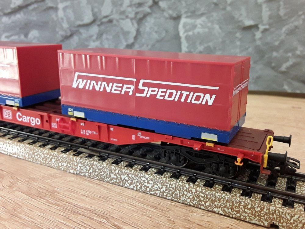 Märklin 47071 -02 Container Tragwagen Güterwagen _ Spur H0 | Kaufen auf ...