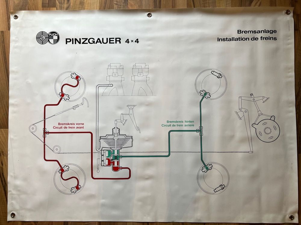 Werkstattposter Pinzgauer, Bremsanlage (Gebraucht) in Meierskappel für ...