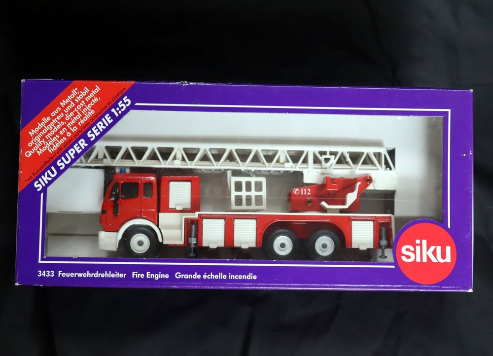 Siku Super Serie 3433 Feuerwehr Drehleiter Mercedes 1:55 (Neu und ...