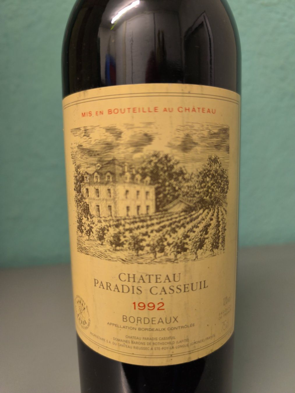 Château Paradis Casseuil 1992 Dom.( Laifte) Rothschild (Gebraucht) in ...