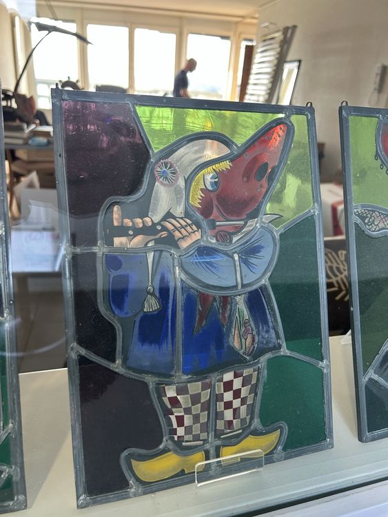 4 Bleiglas-Bilder & 2 Figuren – MKR Basel (Gebraucht) in Basel für CHF ...