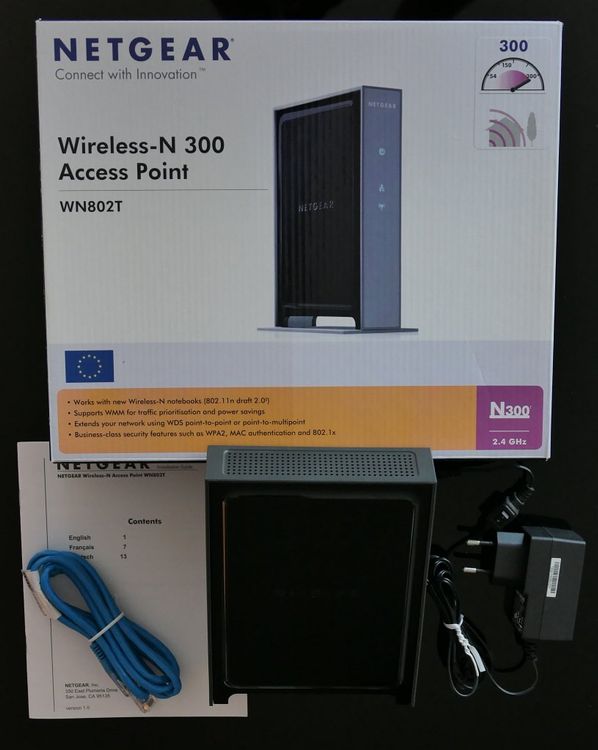 NETGEAR - WN802Tv2 - Wireless-N 300 - Access-Point (Gebraucht) in ...