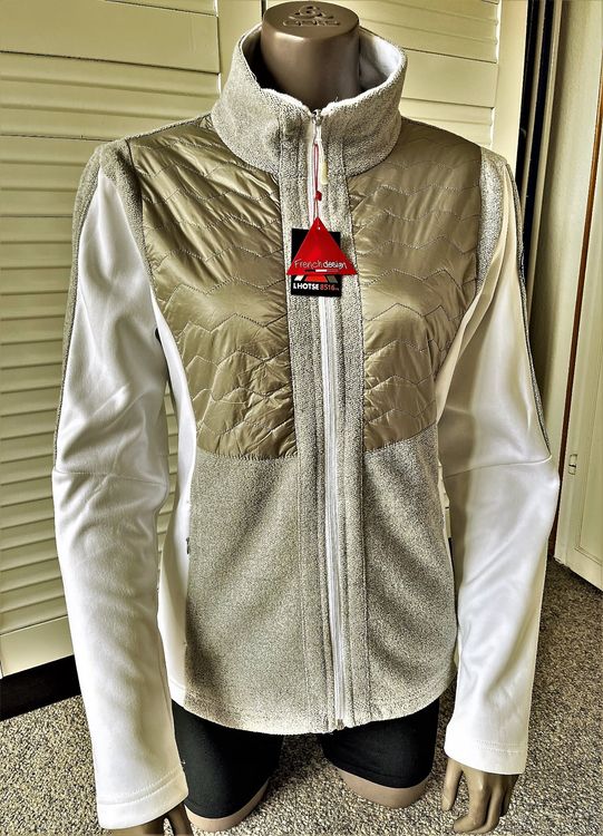 Faserpelz-/Fleece Jacke weiss/hellgrau LHOTSE France Gr.40 (Neu und originalverpackt) in ...
