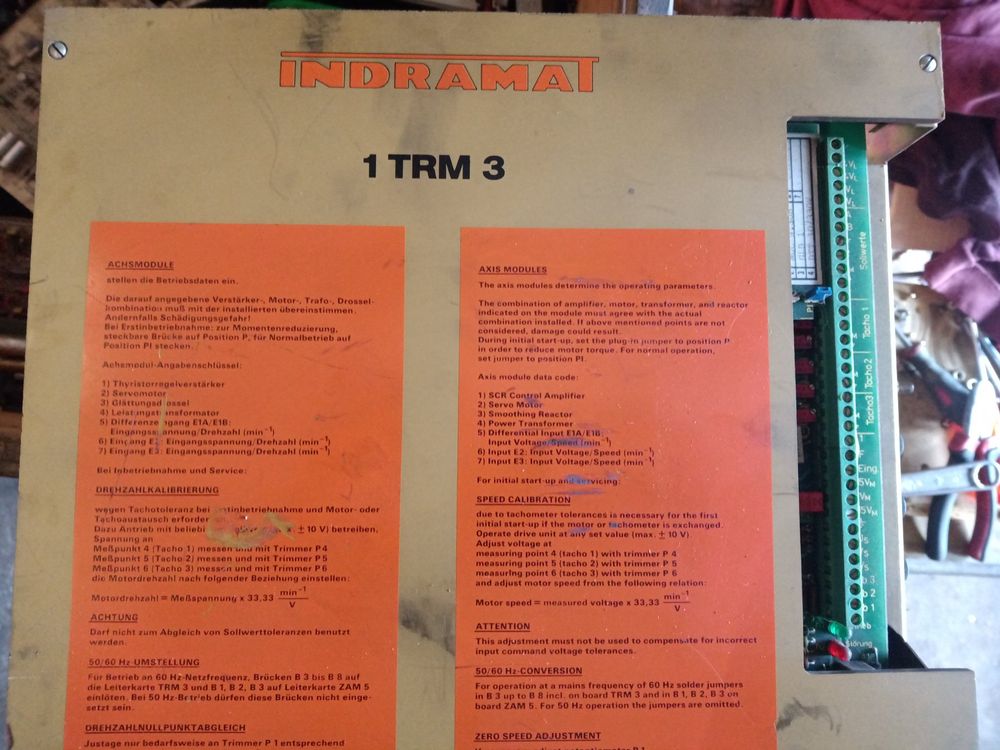 Indramat 1 TRM 3 von MAHO Fräsmaschine | Kaufen auf Ricardo