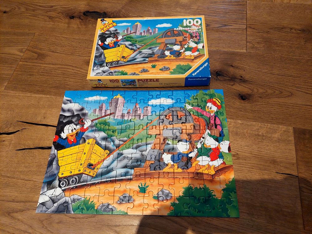 Puzzle 100 Teile Ravensburger Goldgräber Donald Duck 5+ | Kaufen auf ...