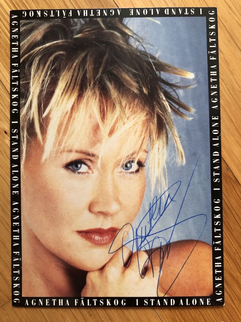 ABBA 100% Original Autogramm von Sängerin Agnetha Fältskog (Gebraucht ...