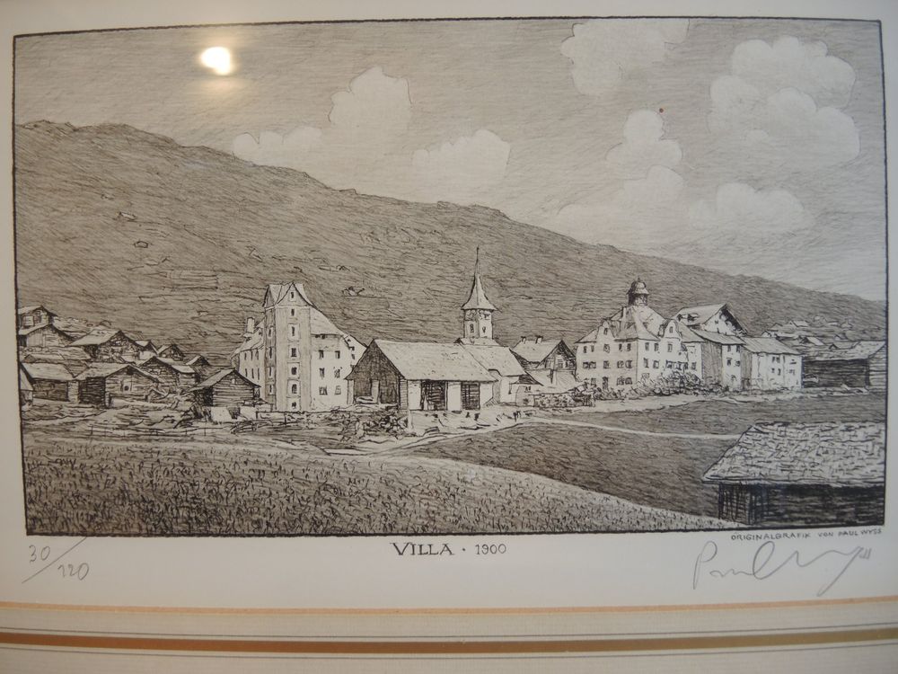 Villa Vella Stich Original Grafik v PAUL WYSS Val Lumnezia (Gebraucht) in Rorschach für CHF 35 ...