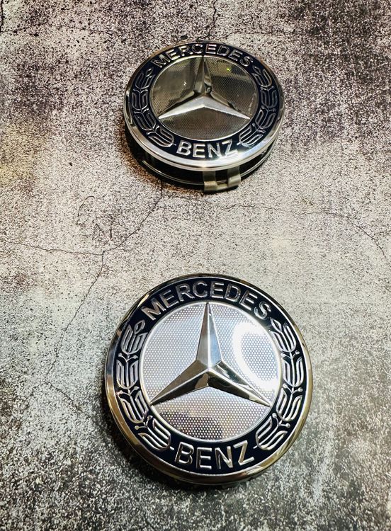 Mercedes 75mm Nabendeckel Radnaben Felgendeckel Dunkelblau | Kaufen auf ...