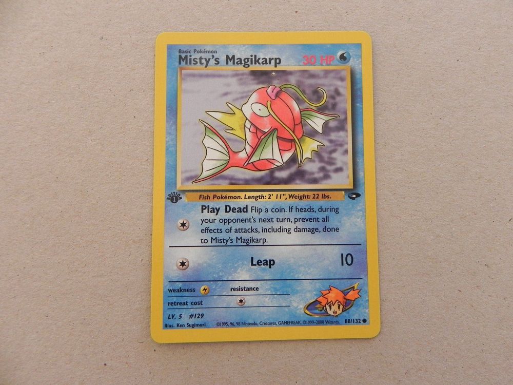 Pokémon 1. Edition Misty`s Magikarp 2000 | Kaufen auf Ricardo