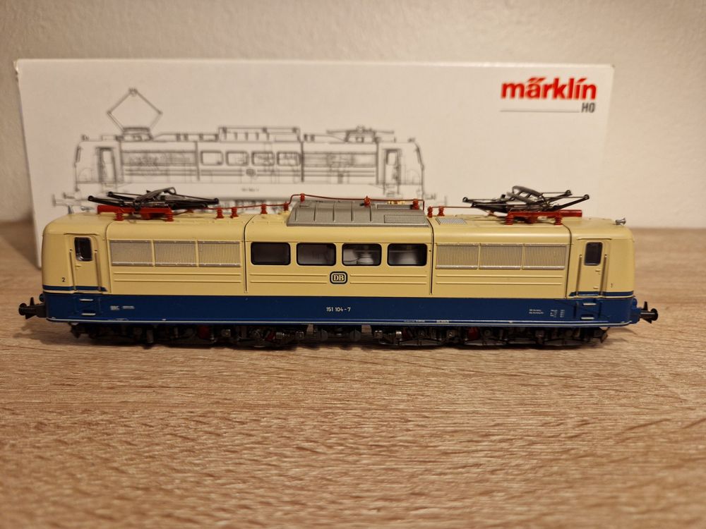 Märklin 3058 E-Lok BR 151 104-7 DB H0 OVP NEU (Neu und originalverpackt) in St-Aubin-Sauges für ...