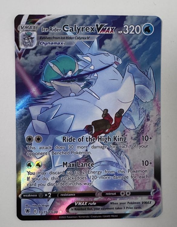 Ice Rider Calyrex Pokemon Trainer Gallery ASR TG15 (Neu (gemäss ...