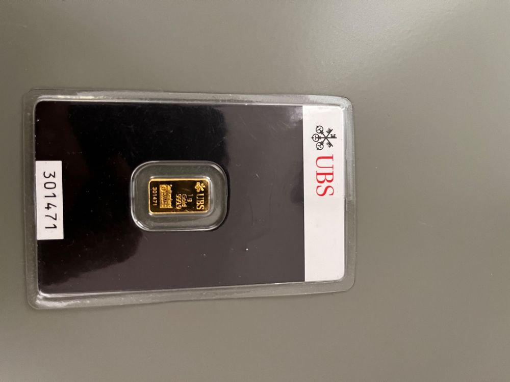 UBS Gold 1 gr. (Neu (gemäss Beschreibung)) in Lausanne für CHF 82 – mit ...