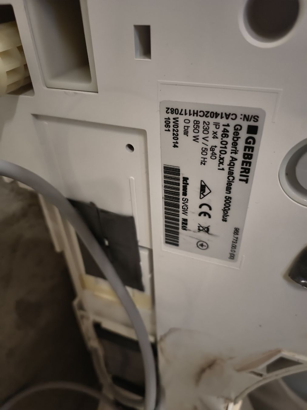 Geberit Aquaclean 5000 plus dusche wc taharet closomat (Defekt) in ...
