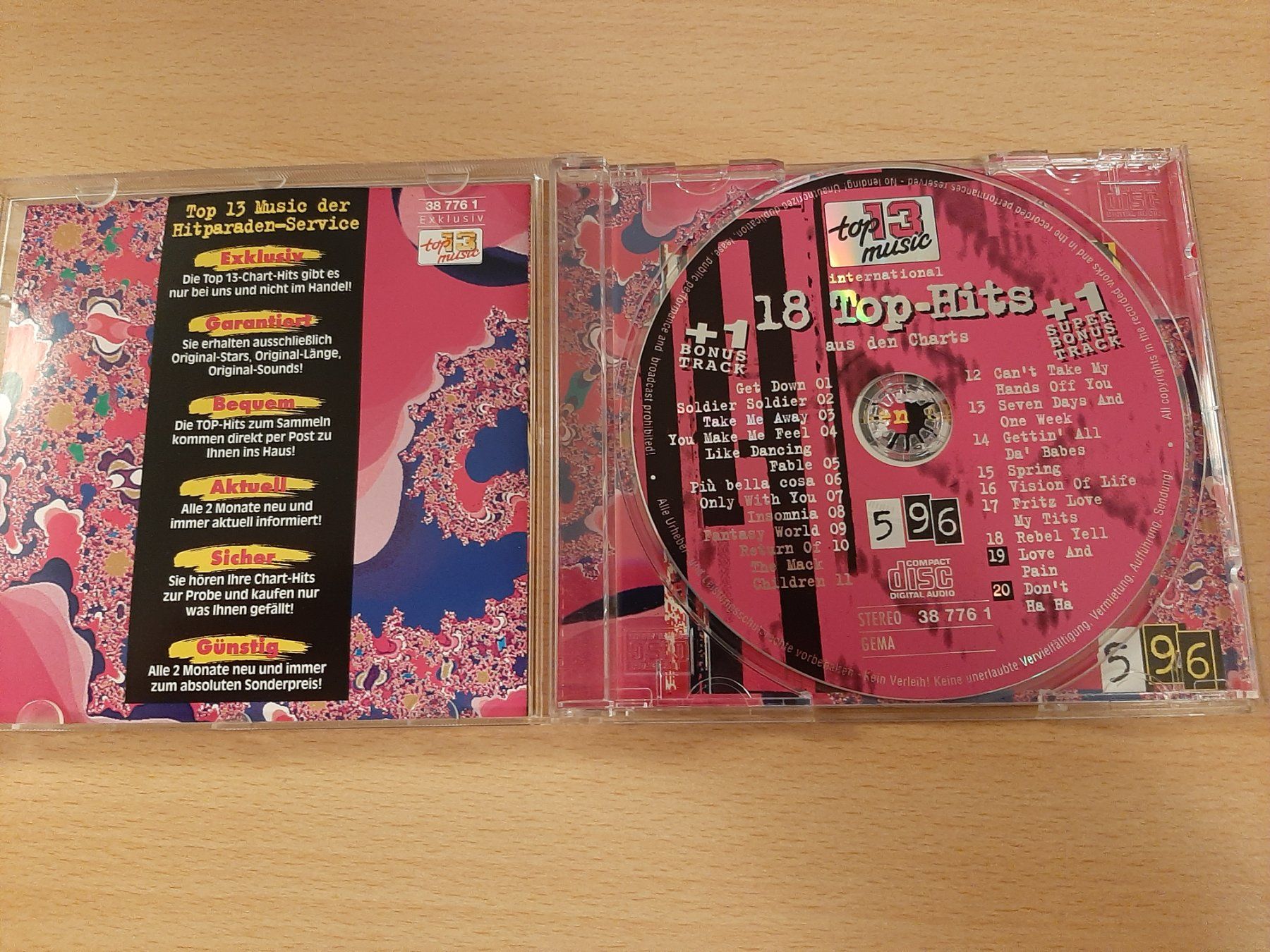 Top 3 Music International - 18 Top Hits 5/96 CD, wie neu! (Gebraucht ...