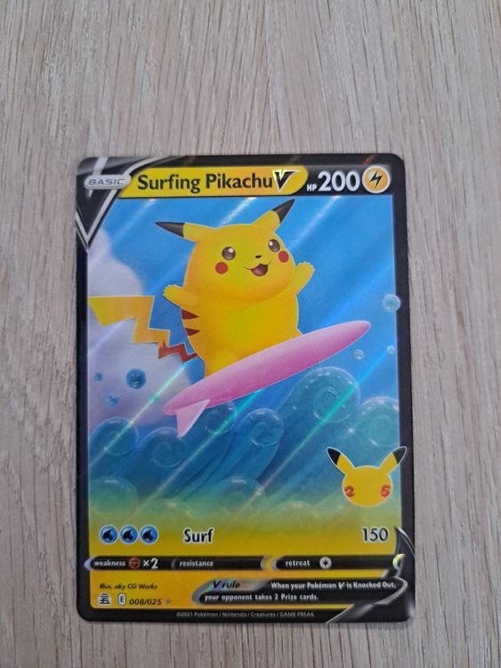 Carte Pokémon Surfing Pikachu V - Edition Limitee 🏄‍♂️⚡️ (D'occasion) à ...