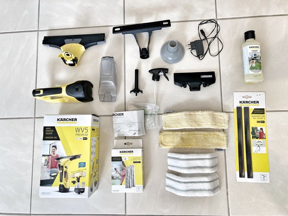KÄRCHER WV5 PREMIUM FENSTERREINIGER FENSTERRSAUGER SAUGER (Gebraucht ...