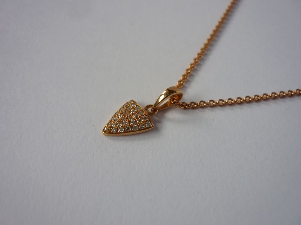 Collier Gold 18K, rosé, Brill. ab 1.00, Wert Fr.722.00 (Neu (gemäss ...