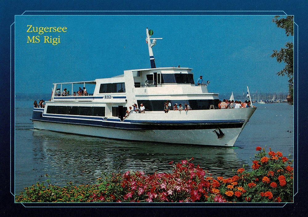 Ansichtskarte Motorschiff Rigi Zugersee, ungelaufen (Gebraucht) in ...