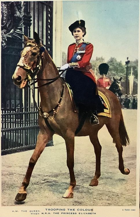 QUEEN ELIZABETH II Trooping the Colour London England Royal (Gebraucht ...