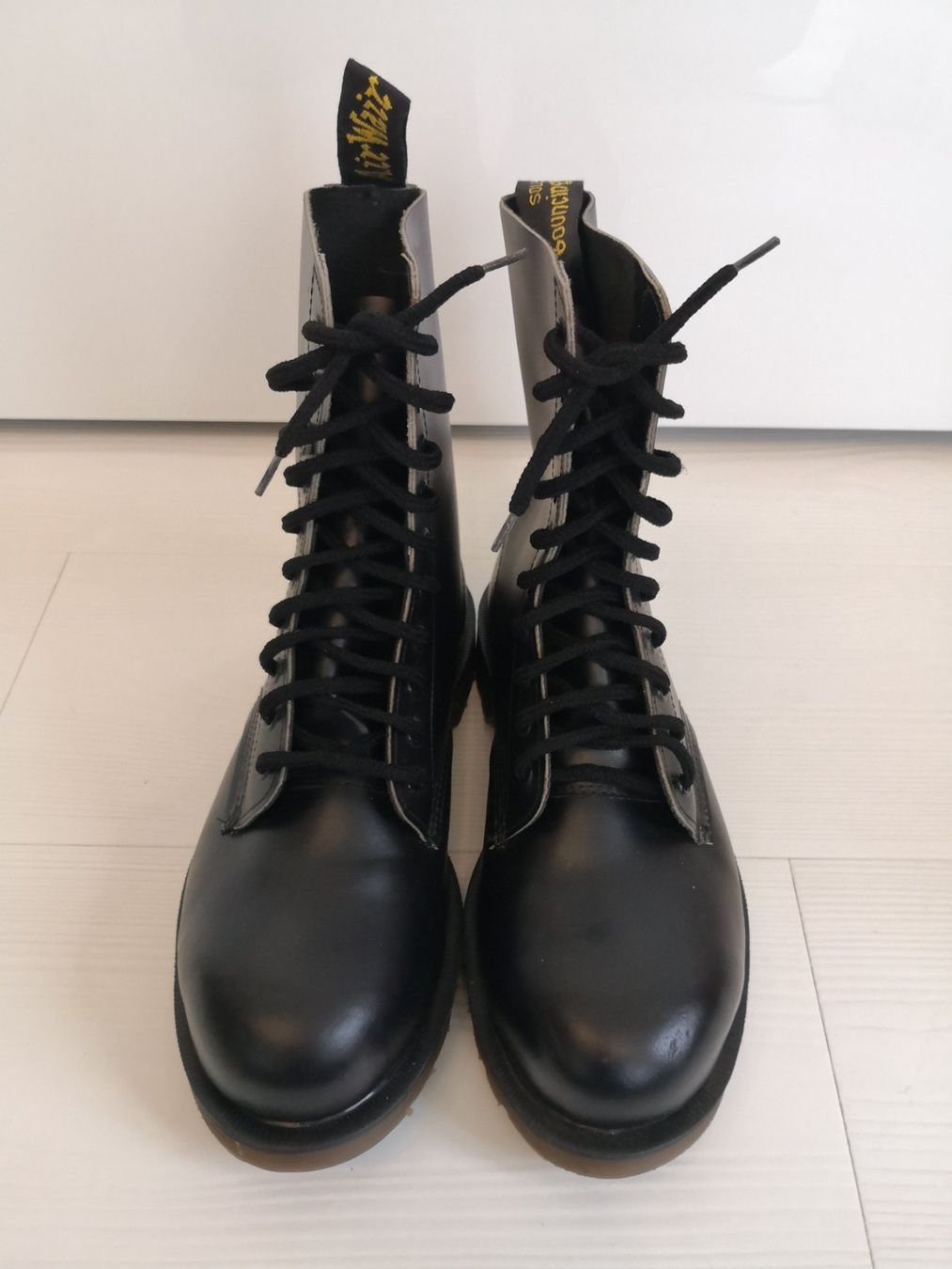 🤩DR. MARTENS AIR WAIR, BOUNCING SOLES LEDER-SCHNÜR-STIEFEL (Neu (gemäss ...
