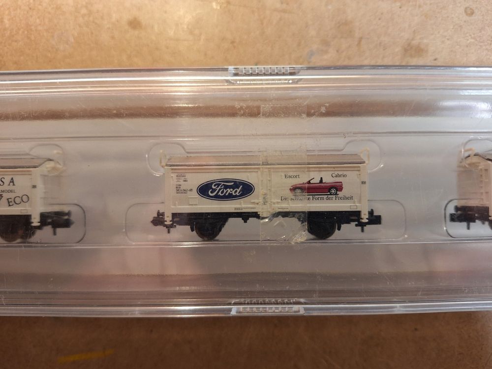 Modellbahn Minitrix GüterwagenSet (Opel,Ford,Renault) Spur N | Kaufen ...