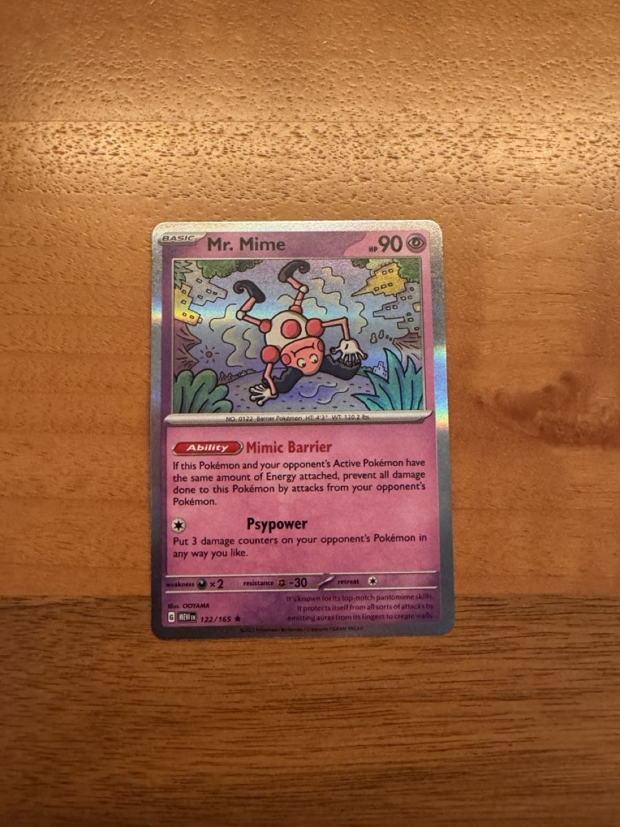 Pokemon MEW 151 EN Mr. Mime 122/165 Holo (Neu (gemäss Beschreibung)) in ...