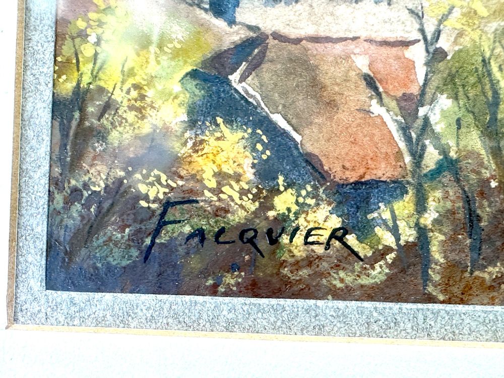 Aquarelle sur papier Falquier (XXe, CH) | Kaufen auf Ricardo