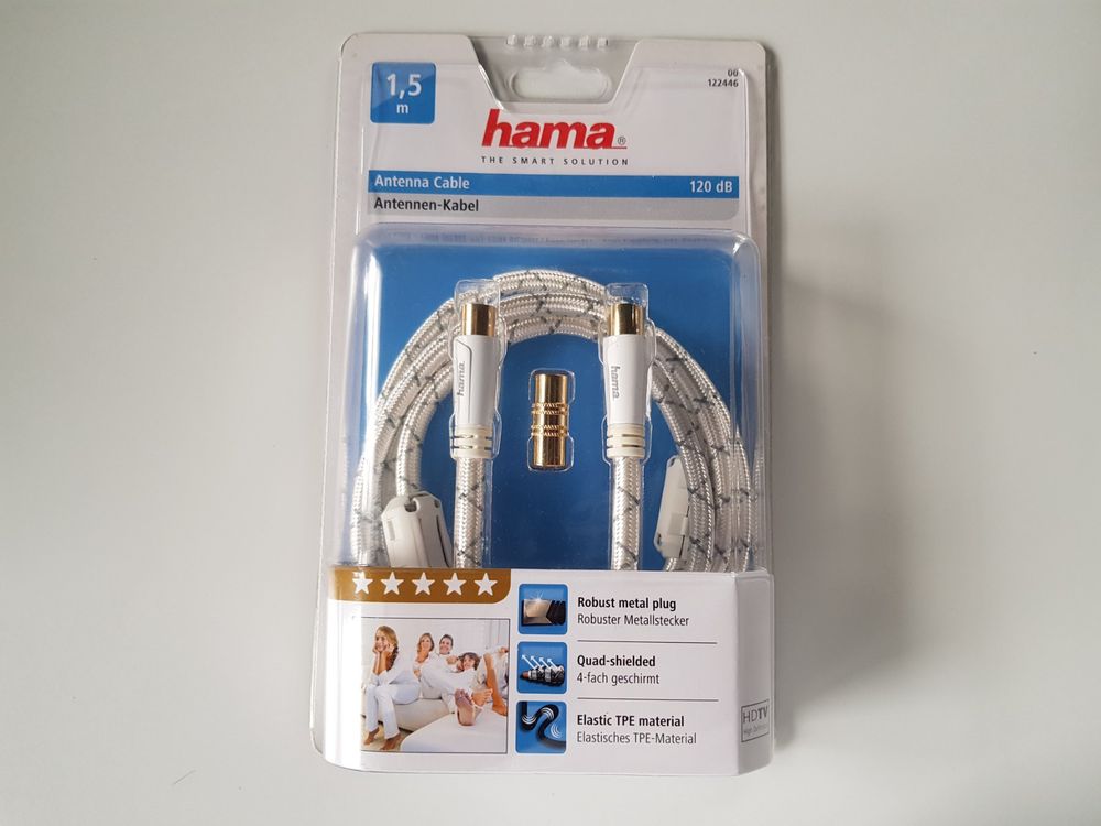 Câble d'antenne HAMA 5 étoiles / Antennen Kabel | Kaufen auf Ricardo