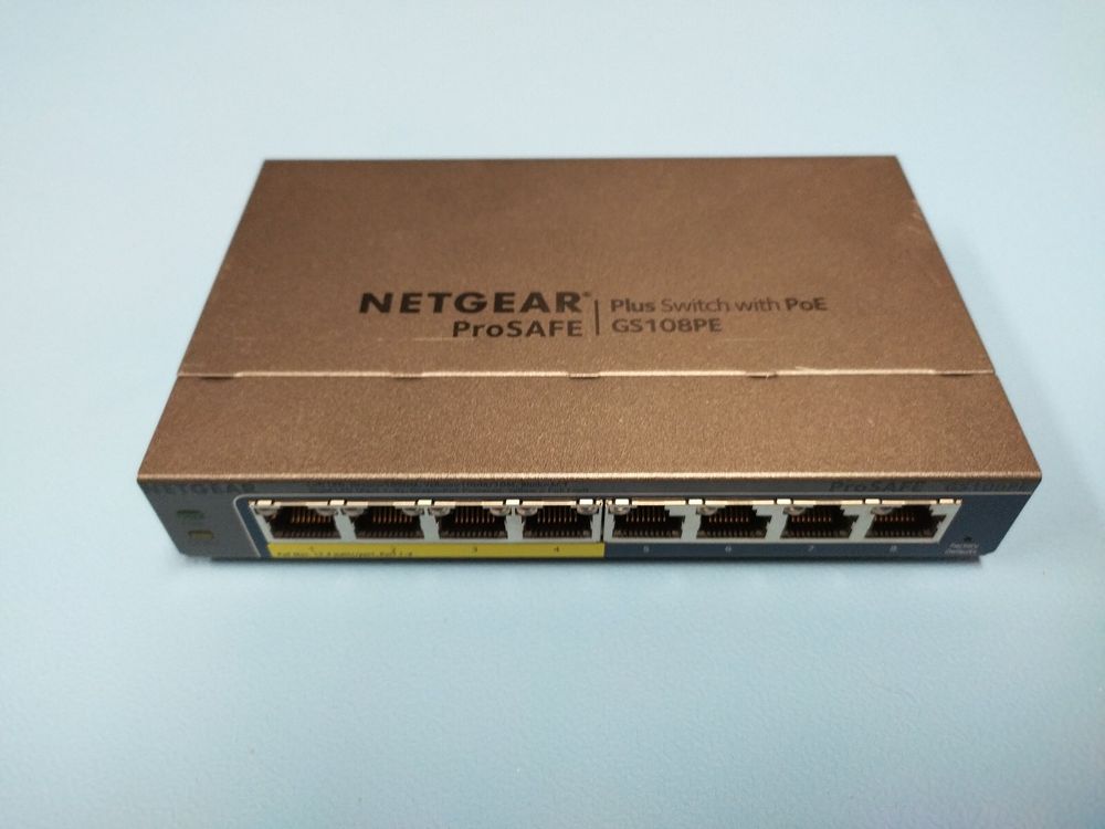 Switch Netgear ProSAFE GS108PE; 8 Port; PoE | Kaufen auf Ricardo
