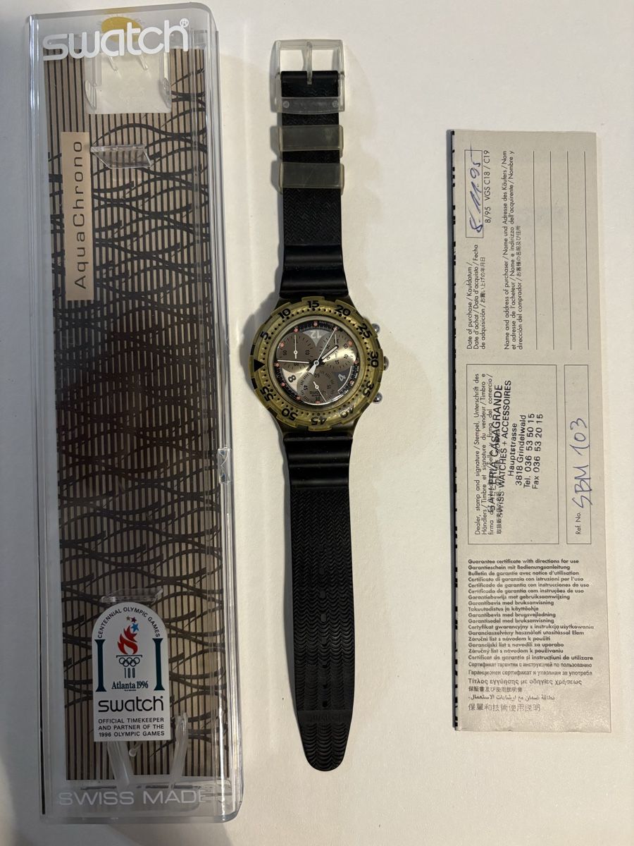 SWATCH Aqua Chrono Onda Nera SBM103 ab Fr. 1.- (Gebraucht) in Perlen ...