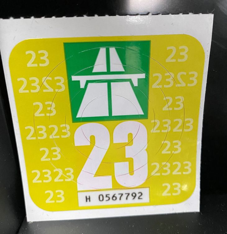 Vignette autoroutière 2023 Neu auf orig. Trägerfolie (Neu und originalverpackt) in Oensingen für ...