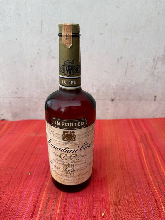 Canadian Club Whisky 1 Liter Flasche, Jahrgang 1975 (185) (Gebraucht ...