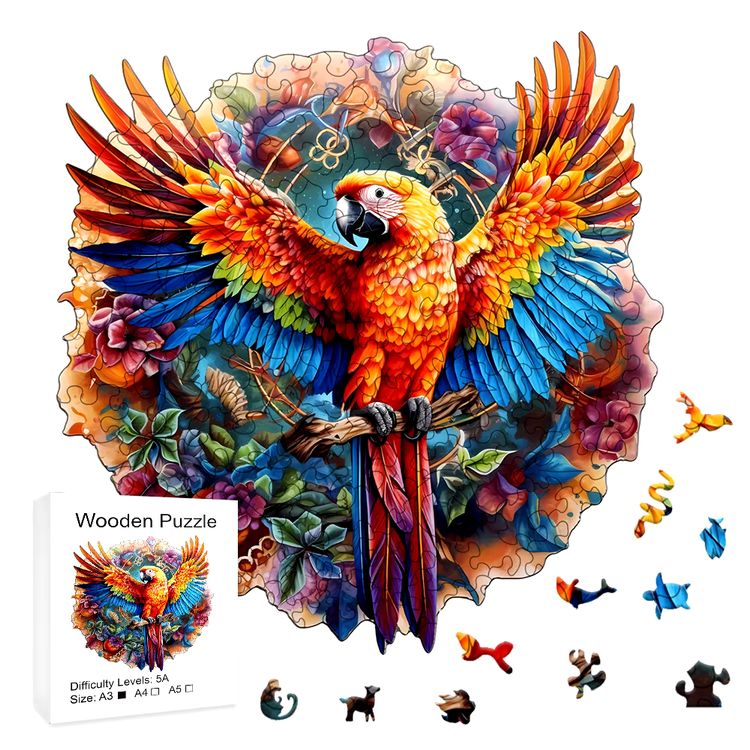 NEU Holzpuzzle Papagei 28x28cm / Puzzle… (Neu und originalverpackt) in ...