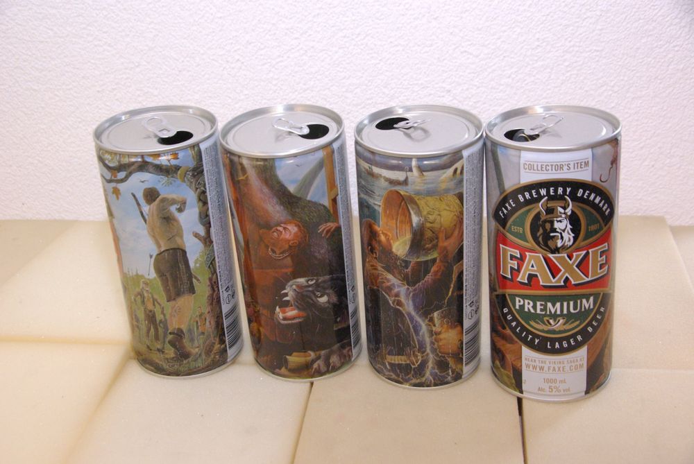 4x Sammler FAXE Bierdosen - 1 Liter | Kaufen auf Ricardo