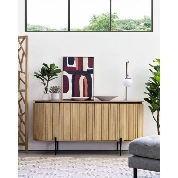 Kave Home Licia Sideboard 170 cm aus Mangoholz, neuwertig (Neu (gemäss ...