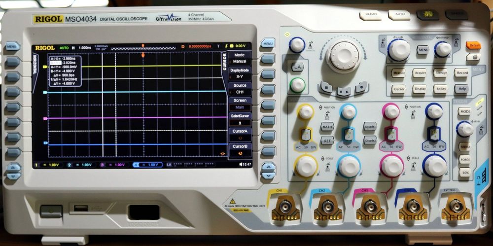 Rigol MSO4034 Vierkanal 500 MHz Digital-Oszilloskop (Gebraucht) in ...