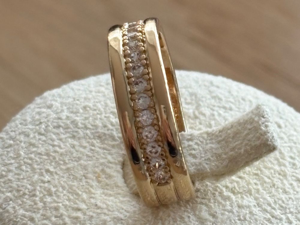 💛Luxus Gr: 19/9 Ring Memoire Zirkonia Farbe Gold (Gebraucht) in Biel ...