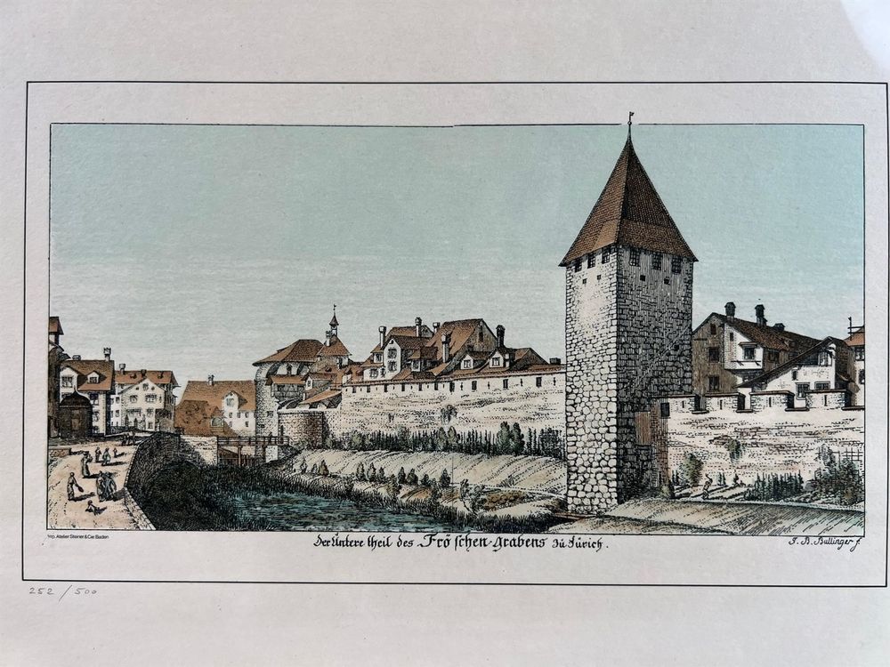 Alte Kolorierte Zürich Litho (Gebraucht) in Neuhausen am Rheinfall für CHF 10 – mit Lieferung ...