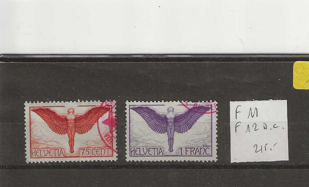 timbre poste aérienne F11 et F 12 (1 dent courte ) SBK 215.0 (Gebraucht ...