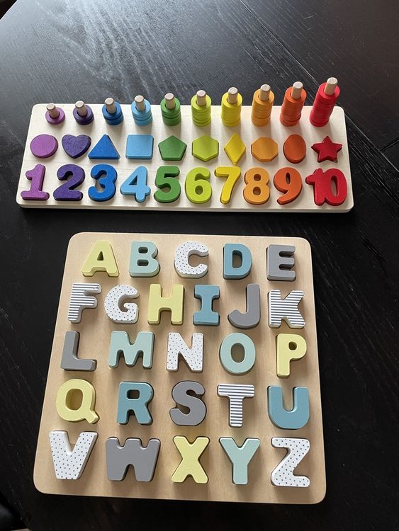 Montessori puzzle lettres et numéros | Kaufen auf Ricardo