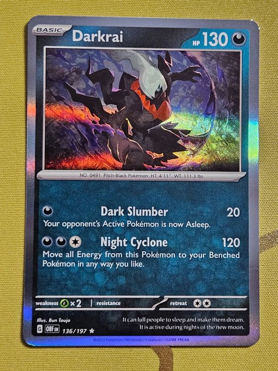 Obsidian Flames - Darkrai 136/197 EN | Kaufen auf Ricardo