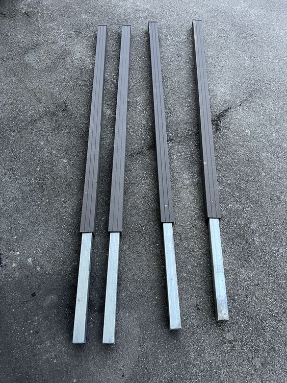 Pfosten GroJa WPC Merano mit Pfostenkappe zum Einbetonieren (Gebraucht ...