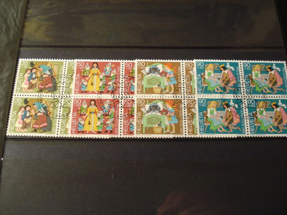 Pro Juventute 1985, Satz 4erblock ET-o (D'occasion) à Niederwil AG pour CHF 1 – avec livraison ...