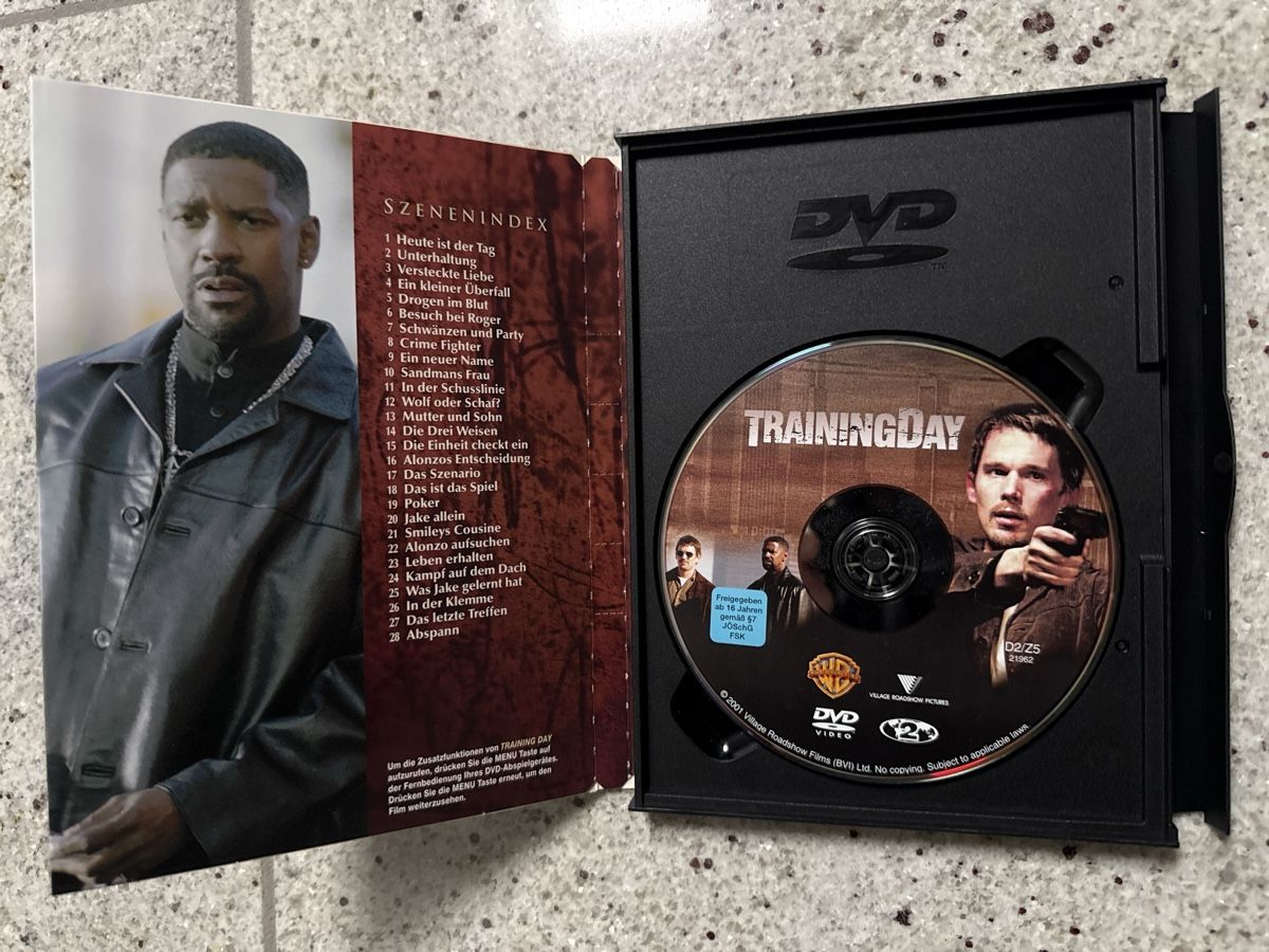 „Training Day“ DVD - Denzel Washington, Top Zustand! (Gebraucht) in ...