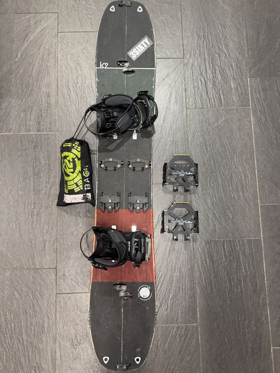 K2 ULTRASPLIT 161cm Splitboard mit Bindung Felle Interface (Gebraucht ...