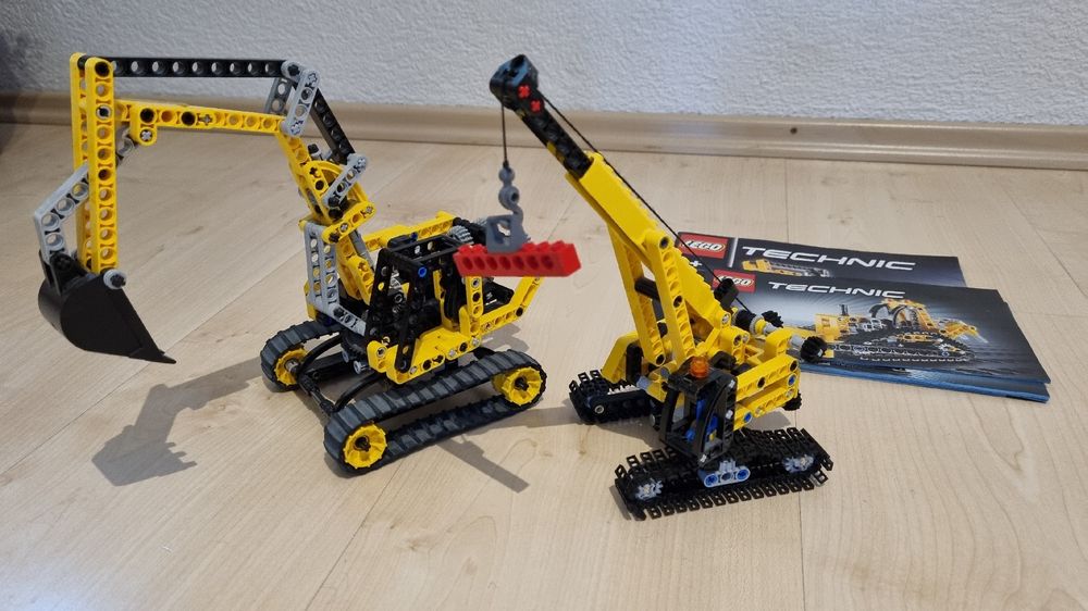 LEGO® Technic 9391 Raupenkran & 8419 Raupenbagger (Gebraucht) in für ...